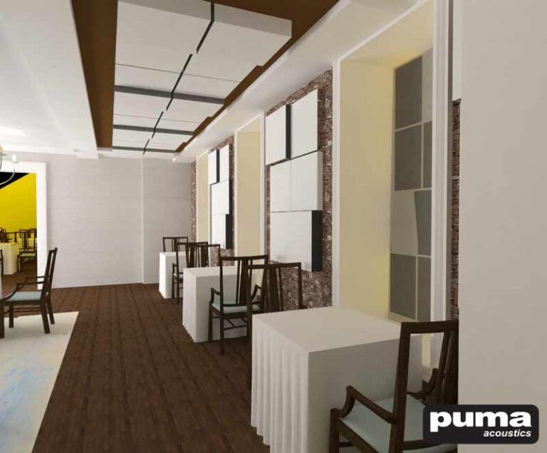 Acoustic correction in restaurants - Puma Acoustics
